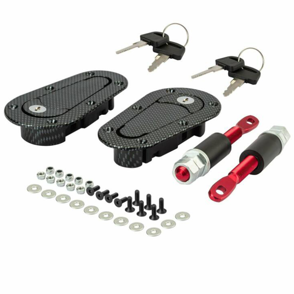 Wholesale 1 Pair Car Engine Hood Lock Carbon Fiber Universal Modified ...