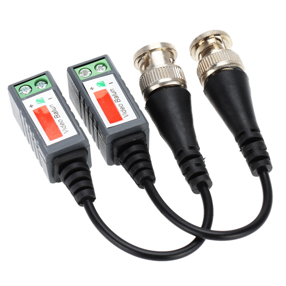Wholesale 2X Coax CAT5 Camera CCTV Passive BNC Video Balun to UTP ...