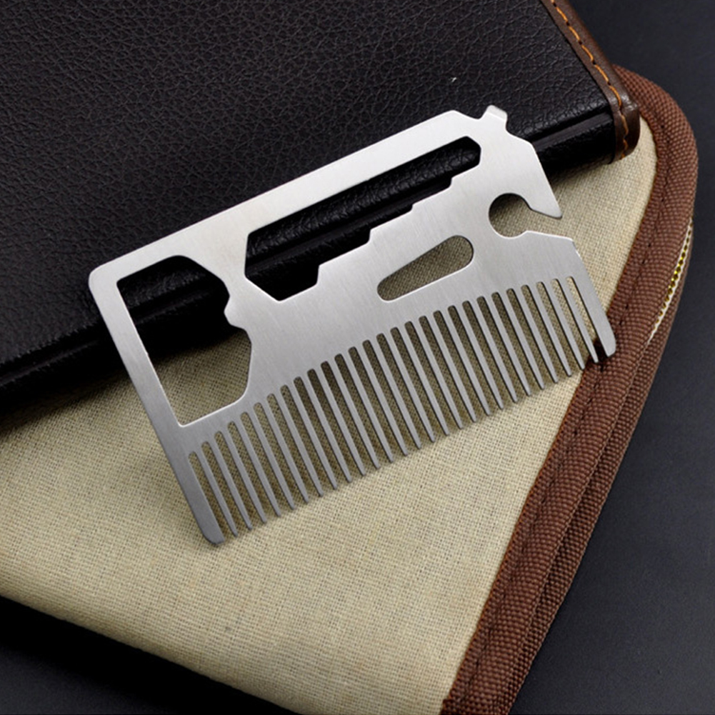 Wholesale Multifunctional Beard Comb Stainless Steel Bottle Opener ...