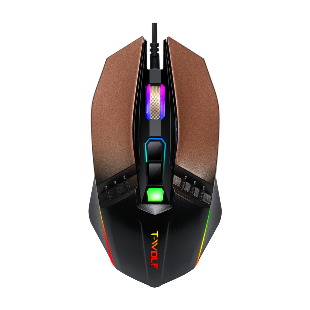 Wholesale Computer Mouse V8 English Edition Mechanical Game Wired Mouse ...