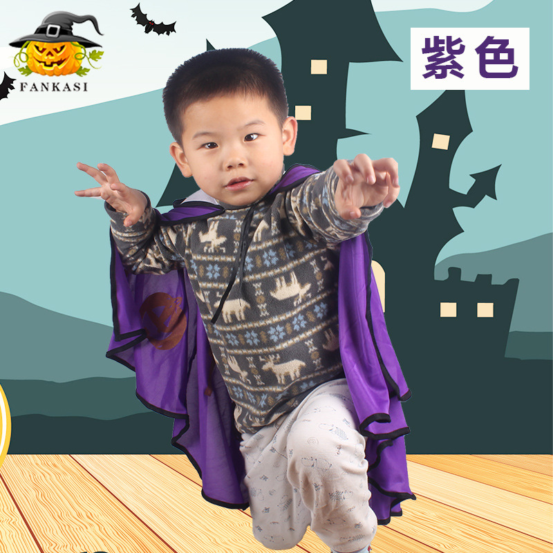 Wholesale Children Halloween Costumes Ox Horn Devil Cloak Cute Cosplay ...