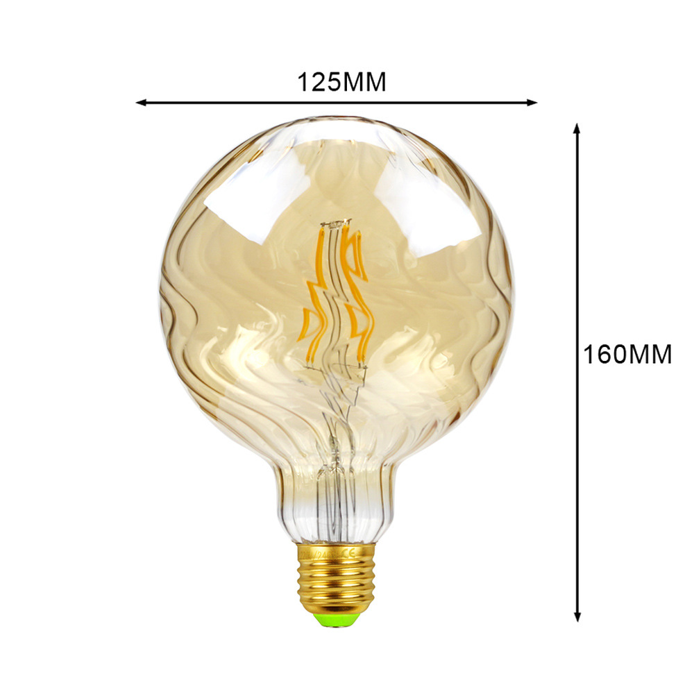 Wholesale Glass G125 Edison Bulb E27 Retro Lamp for Hotel Cafe ...
