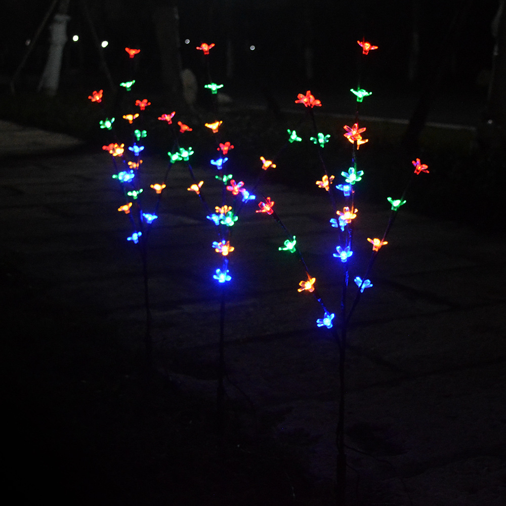 Wholesale 3 in 1 Solar Lamp Cherry Tree Shape LED Decoration Garden ...