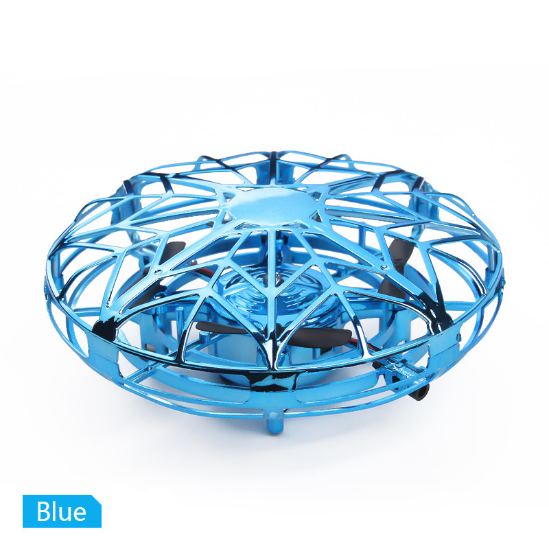 Wholesale Mini Hand Operated Induction Drones UFO Quadrotor blue From China