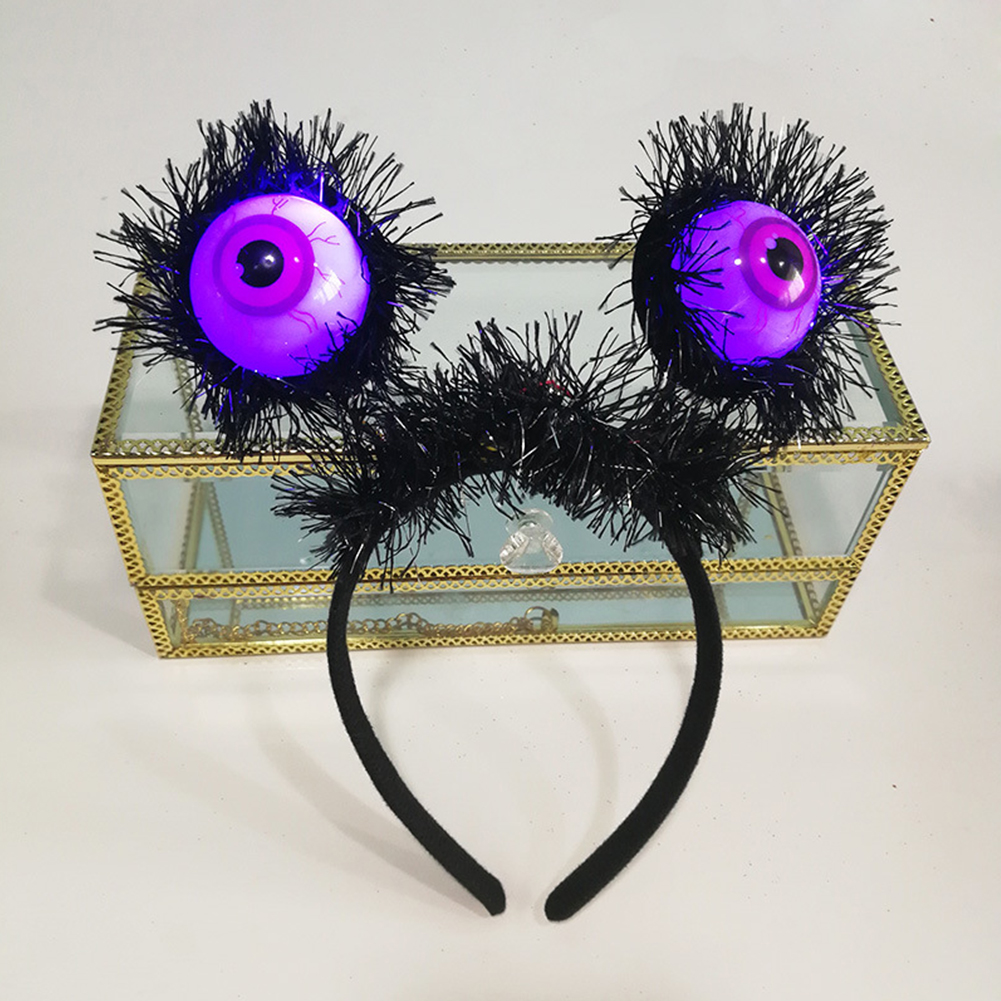 Wholesale Halloween Party LED Glow Eye Luminous Eyeball Props Hairband ...