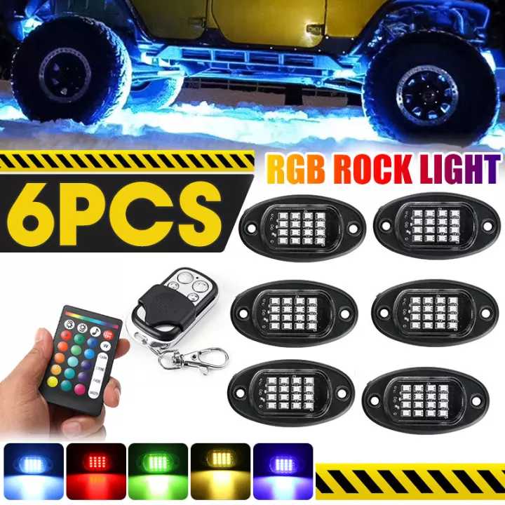 Wholesale 1 set 96 LED RGB rock Lights APP Car Bottom Lights Neon ...