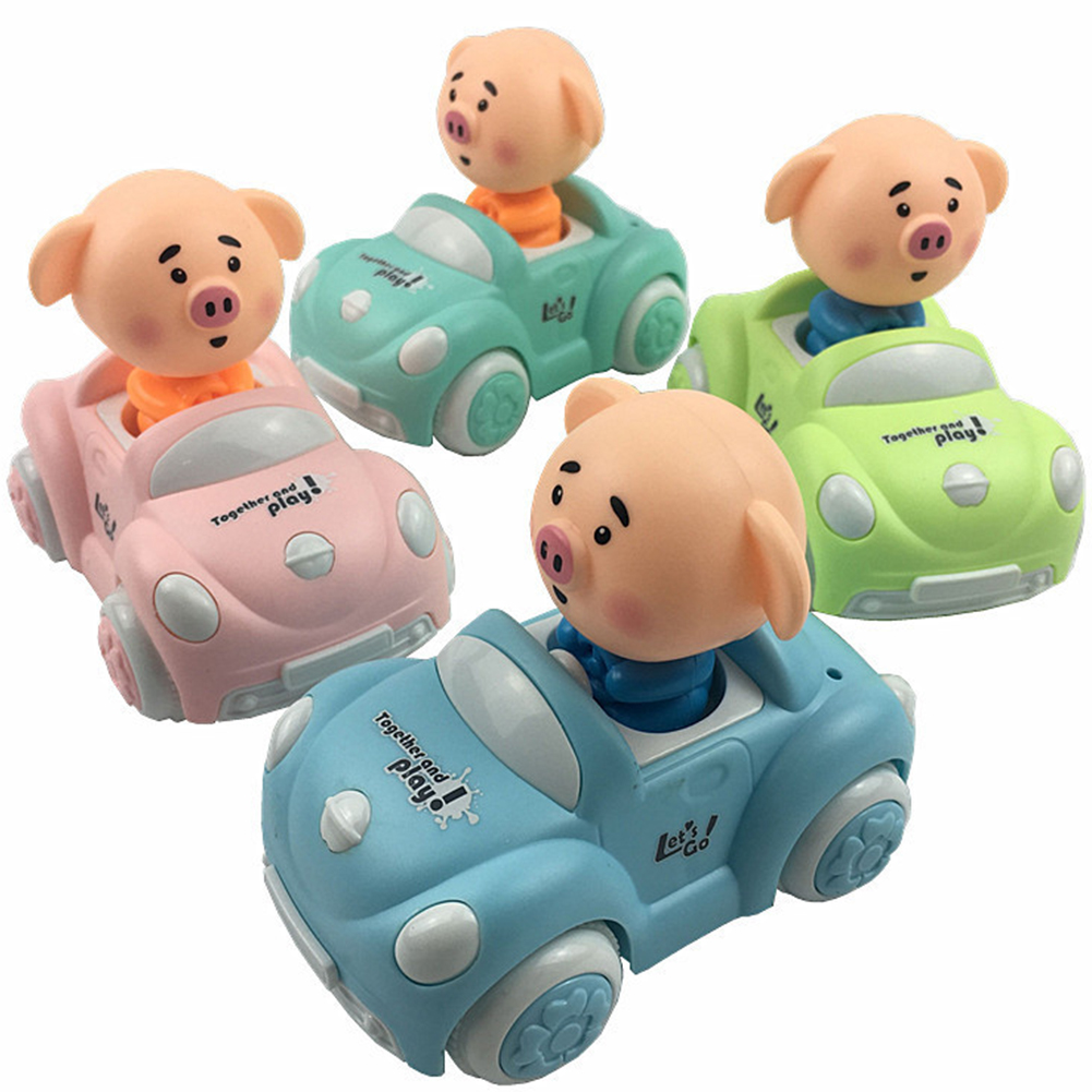 Wholesale Children Cute Cartoon Inertia Car Mini Funny Pig Toy Car ...