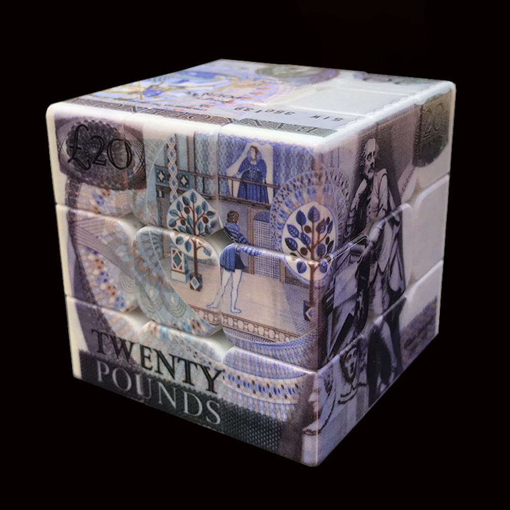 Wholesale 3x3 Magic Cube Paper Money Pattern Printing Speed Cube ...