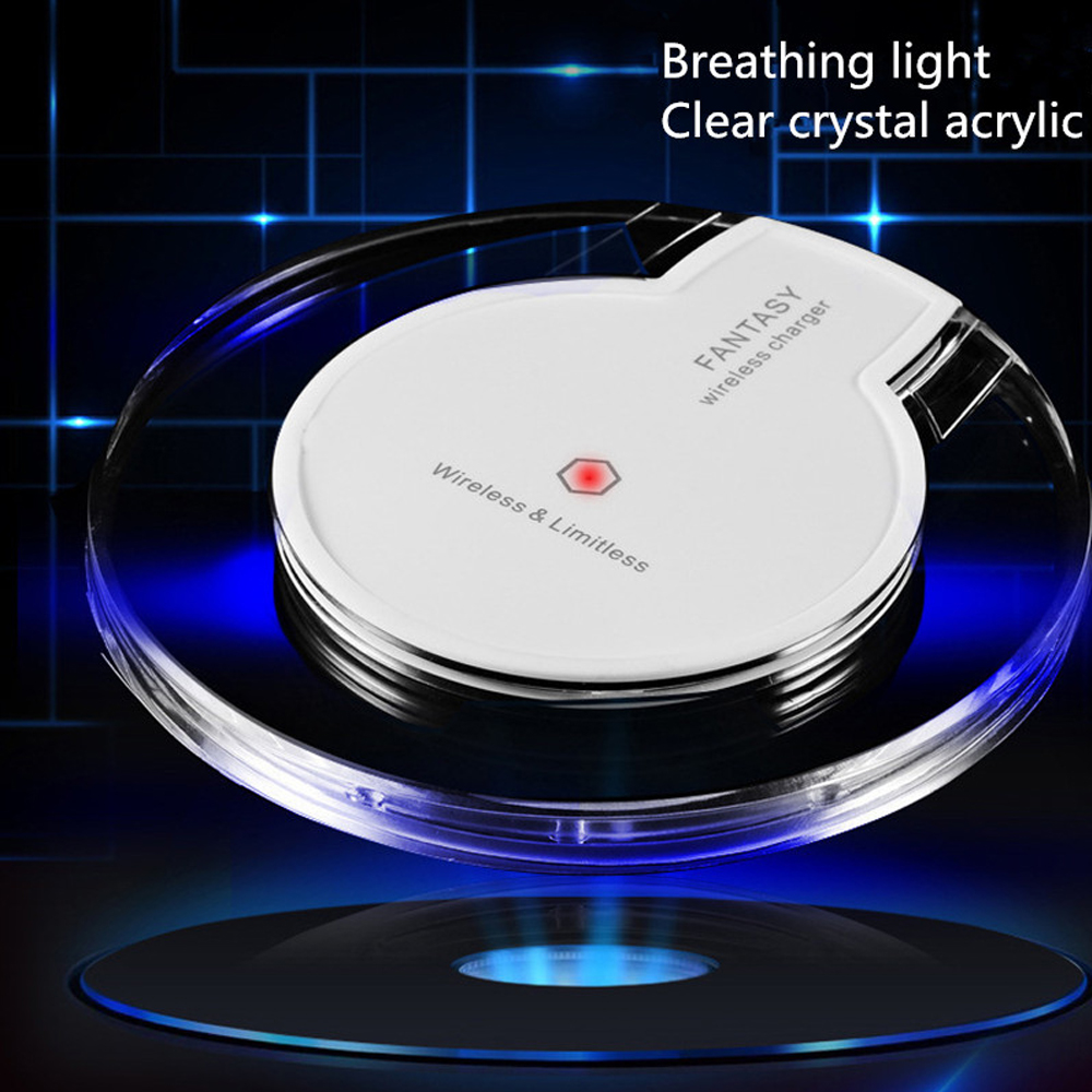 Wholesale Wireless Charger Ultra-Thin Crystal Round Wireless Charging ...