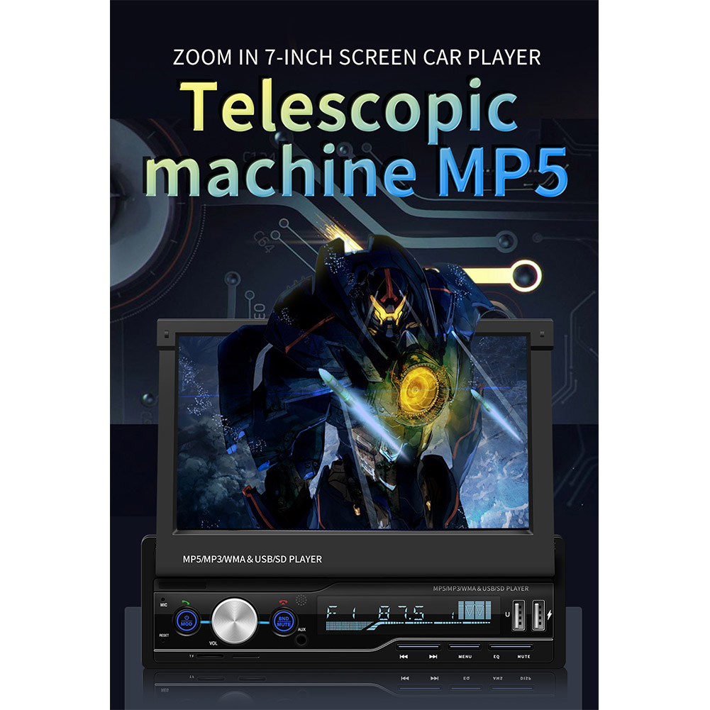 Wholesale 7 "Retractable Car MP5 MP4 Player Bluetooth Remote Control ...