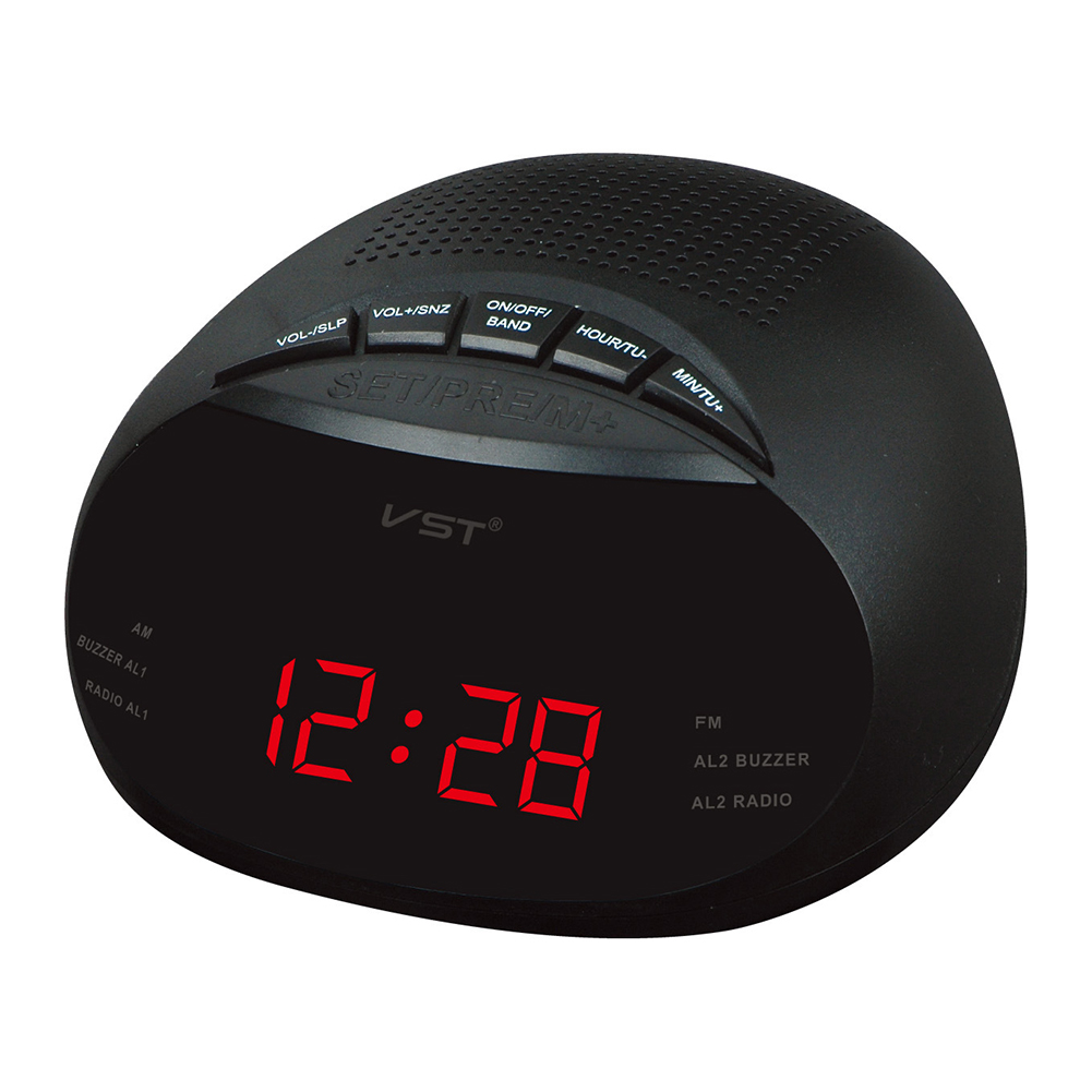 Wholesale Clock-Controlled LED Alarm Clock with Radio & Snooze Function ...