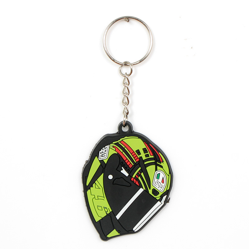 Wholesale Mini Motorcycle Key Ring Fashion Design Rubber Keychain ...