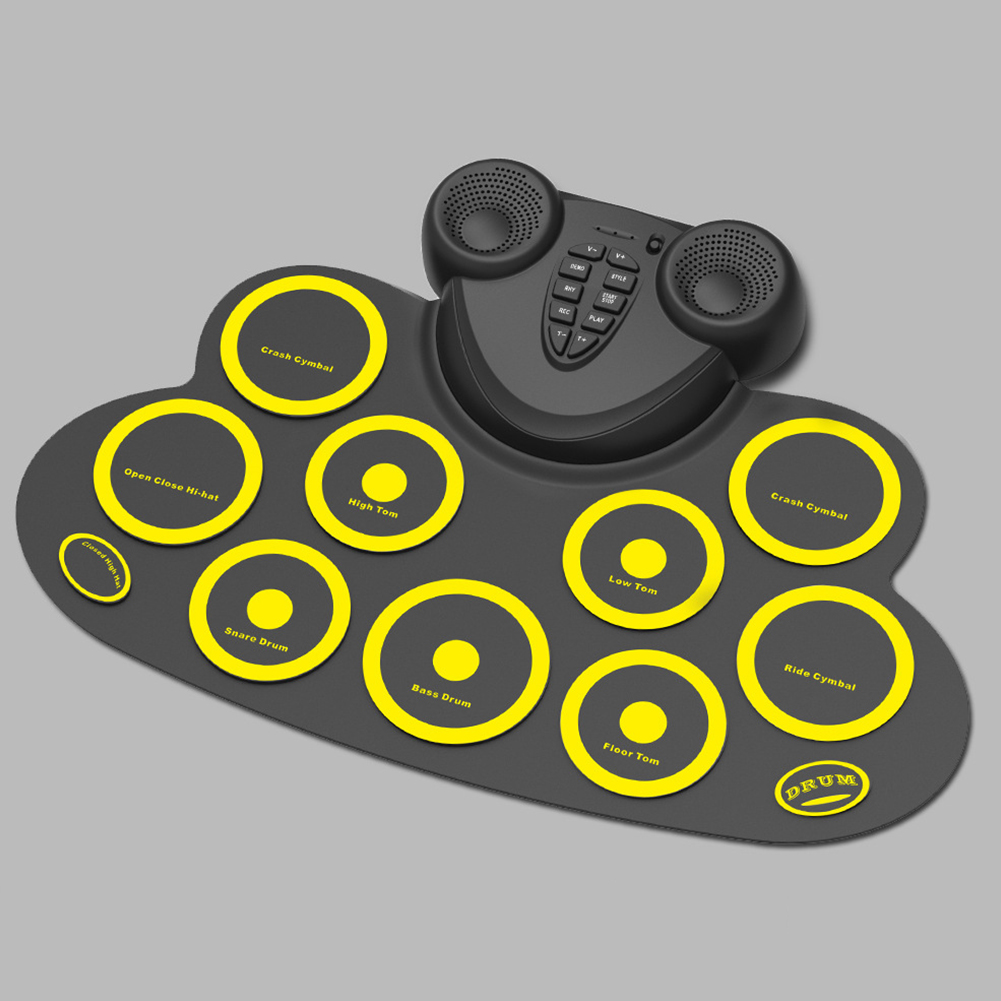 Wholesale Portable Roll Up Electronic Drum Double Horn Rechargeable ...