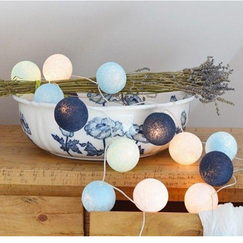 Wholesale 1.5M/3M/6M 10LEDs/ 20LEDs/ 40LEDs Fairy Cotton Balls String ...