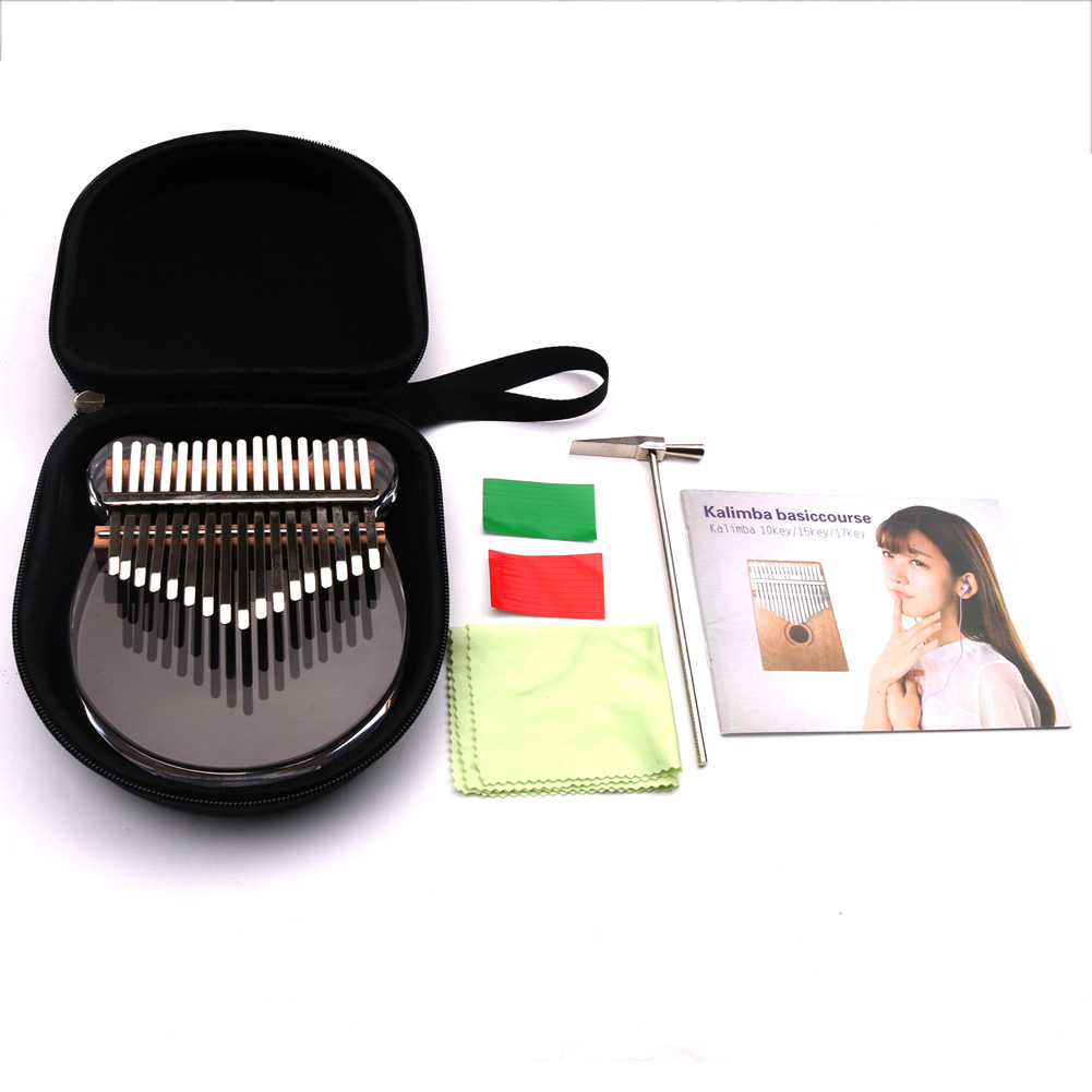 Wholesale 17 Key Crystal Transparent Kalimba Acrylic Thumb Piano Music ...