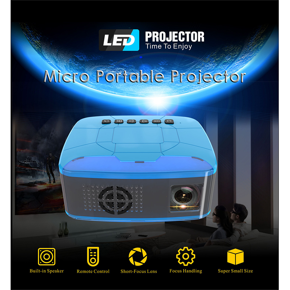 Wholesale Pocket Mini LED Projector Video Game Projector Beamer Home ...