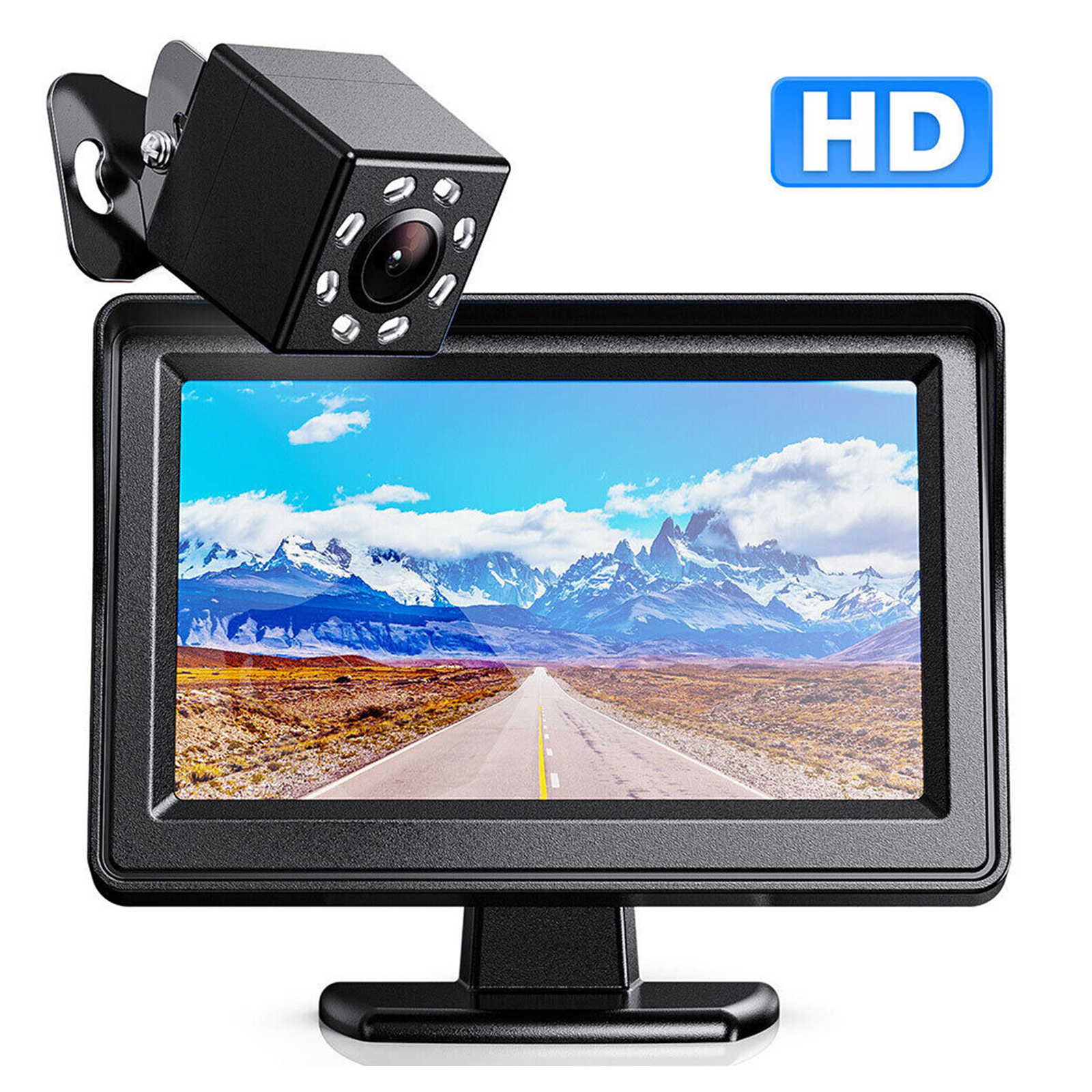 Wholesale 4.3 Inch LCD Display Backup Camera Monitor 8 LED Lights ...