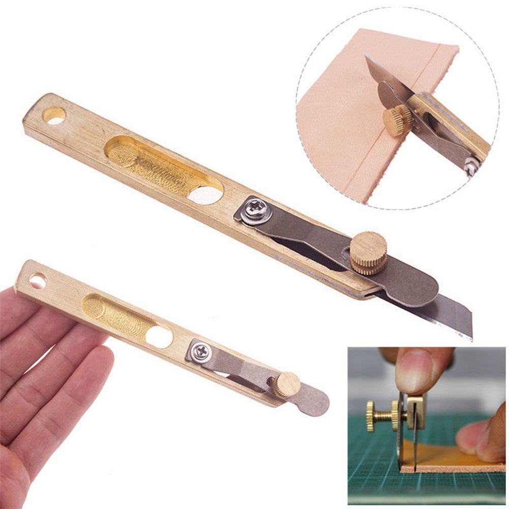 Wholesale Practical Leather Craft Tool DIY Incision Cutter Copper ...