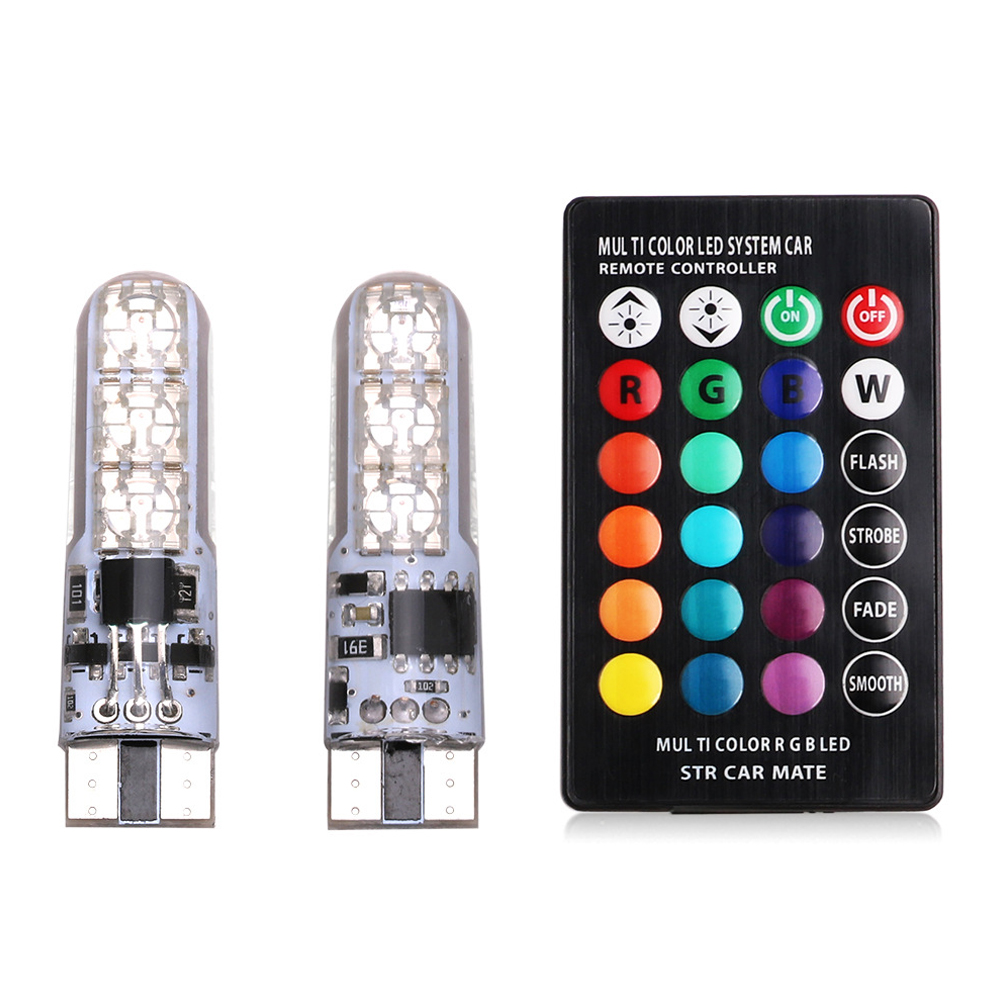 Wholesale Car RGB LED 12V T10 LED RGB 5050 SMD Signal Lamp Reading ...