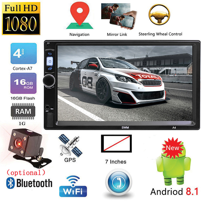 Wholesale SWM A4 2 Din Car Radio 7" Touch Screen Android 8.1 Car MP5 ...