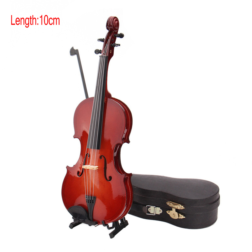 Wholesale Mini Miniature Violin Model with Stand and Case Mini Musical ...