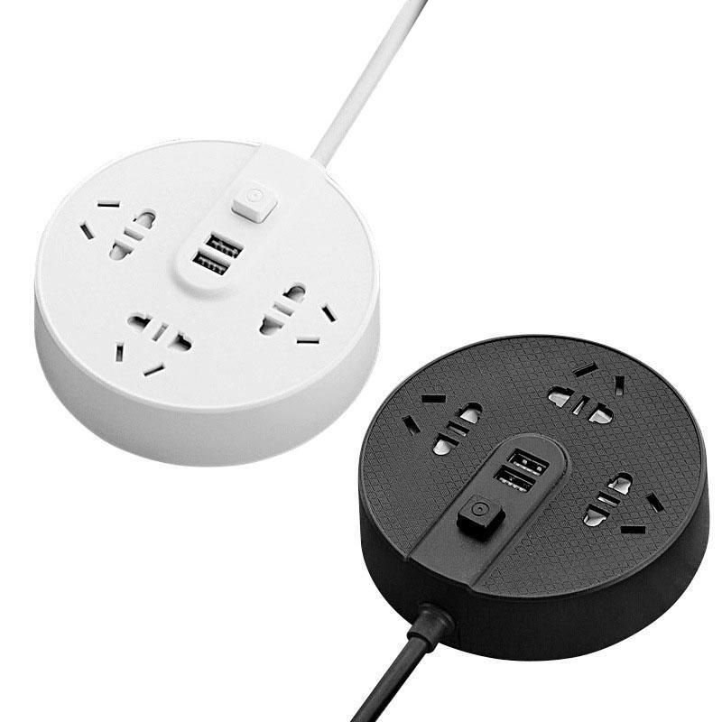 Wholesale Smart Socket Power Strip Round USB Quick Charge Outlet Plug ...