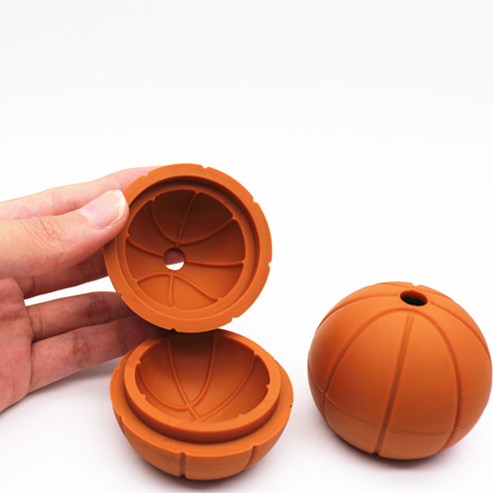 Wholesale Round Basketball Shape Silicone Mold for Ice Cube Making Tool ...