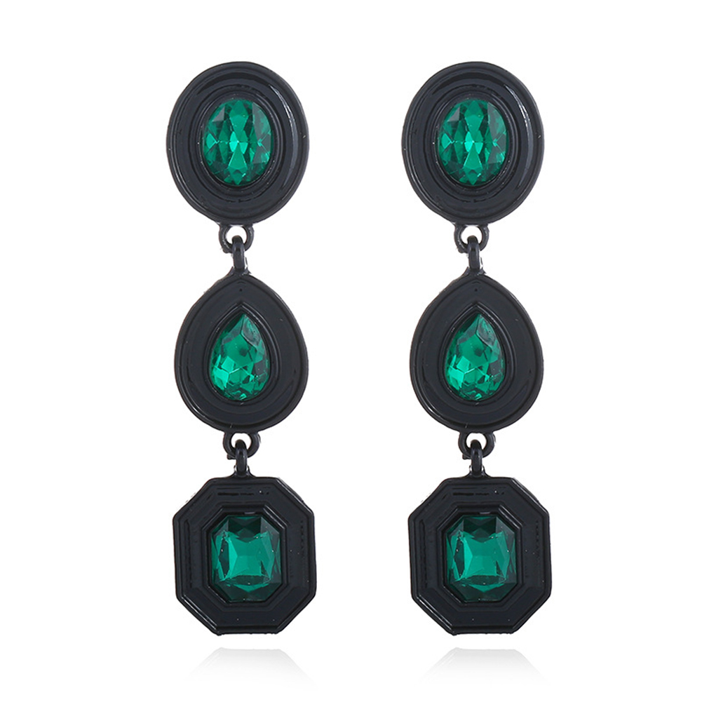 Wholesale Exaggerated Large Rhinestone Earbob Woman Ornament Eardrop ...