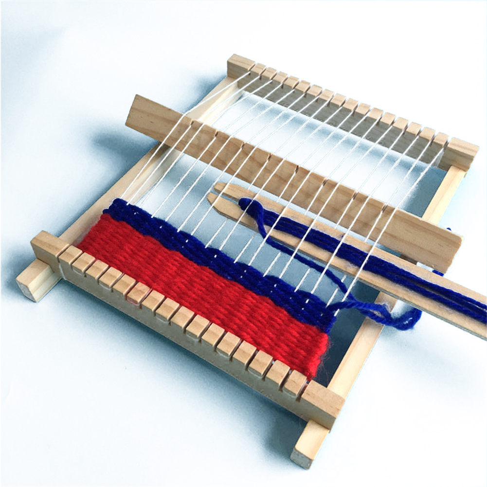 Wholesale DIY Hand-Knitting Wooden Loom Toys Children Weaving Machine ...