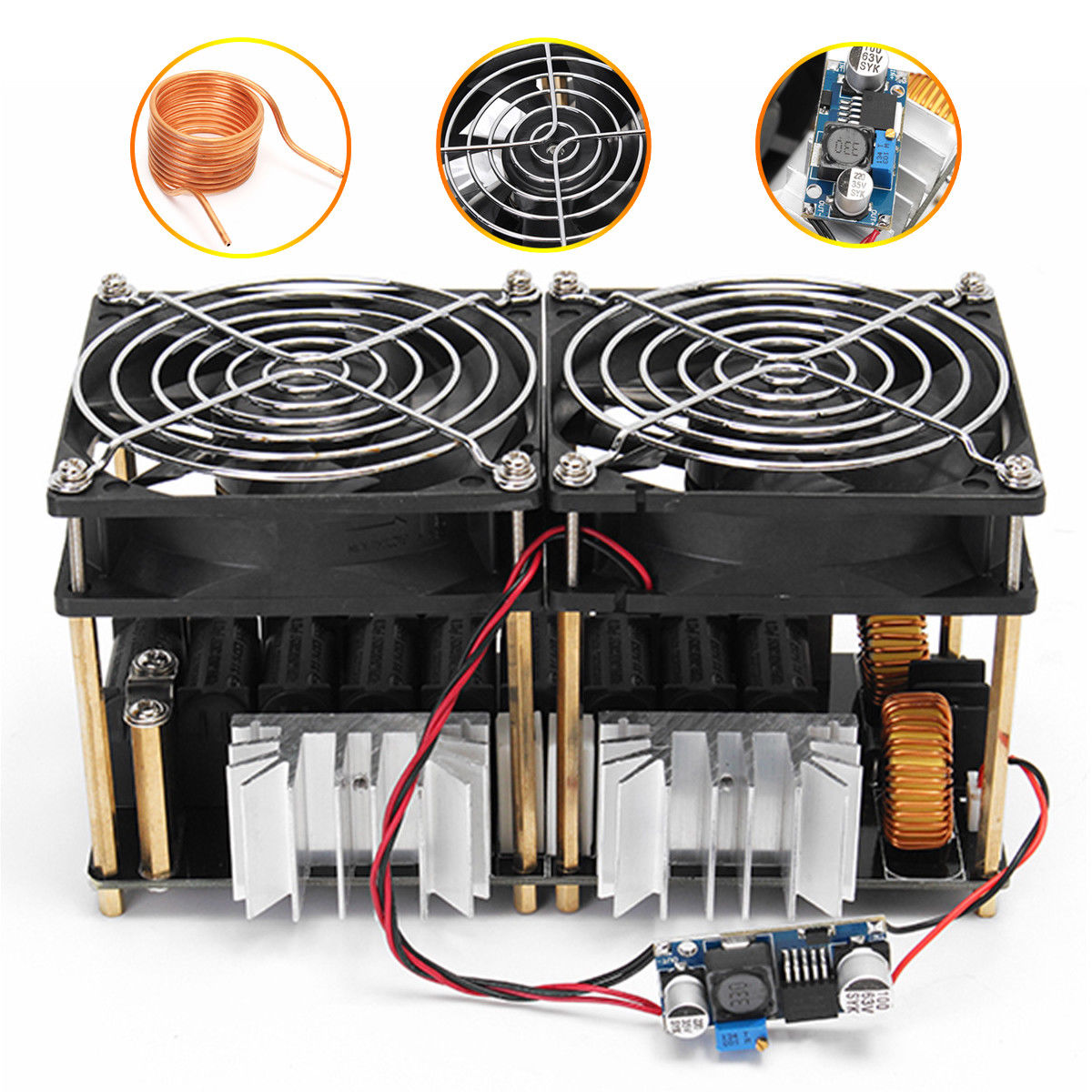 Wholesale 1800W/2500W ZVS Induction Heater Induction Heating Machine PCB Board Module Flyback ...