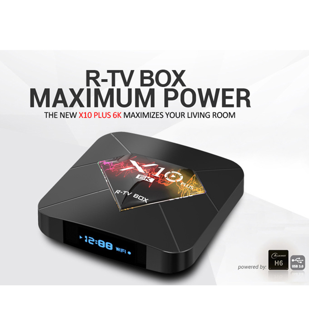 Wholesale Lot LCD X10 PLUS Smart TV Box Android9.0 WiFi 6K Quad Core ...