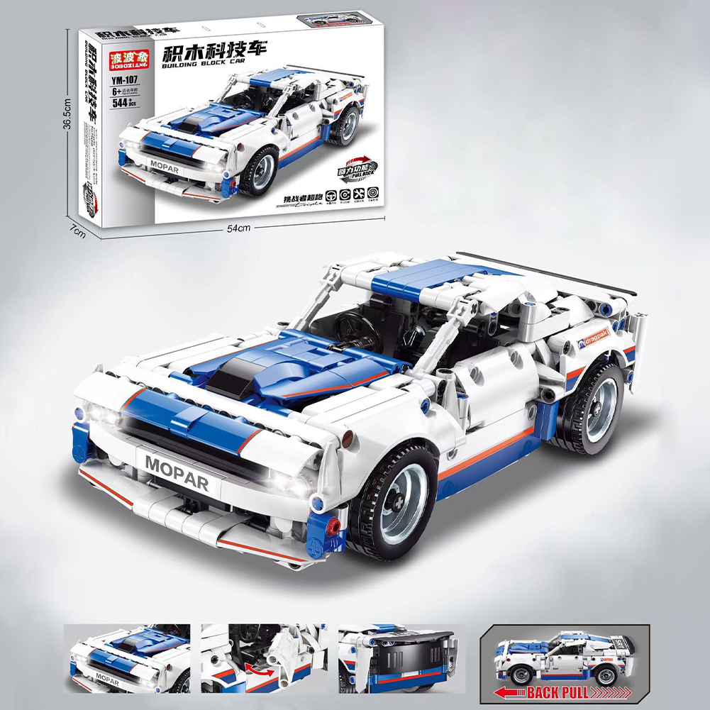 Wholesale Racing Car Building Blocks Model DIY Pull Back Vehicle ...