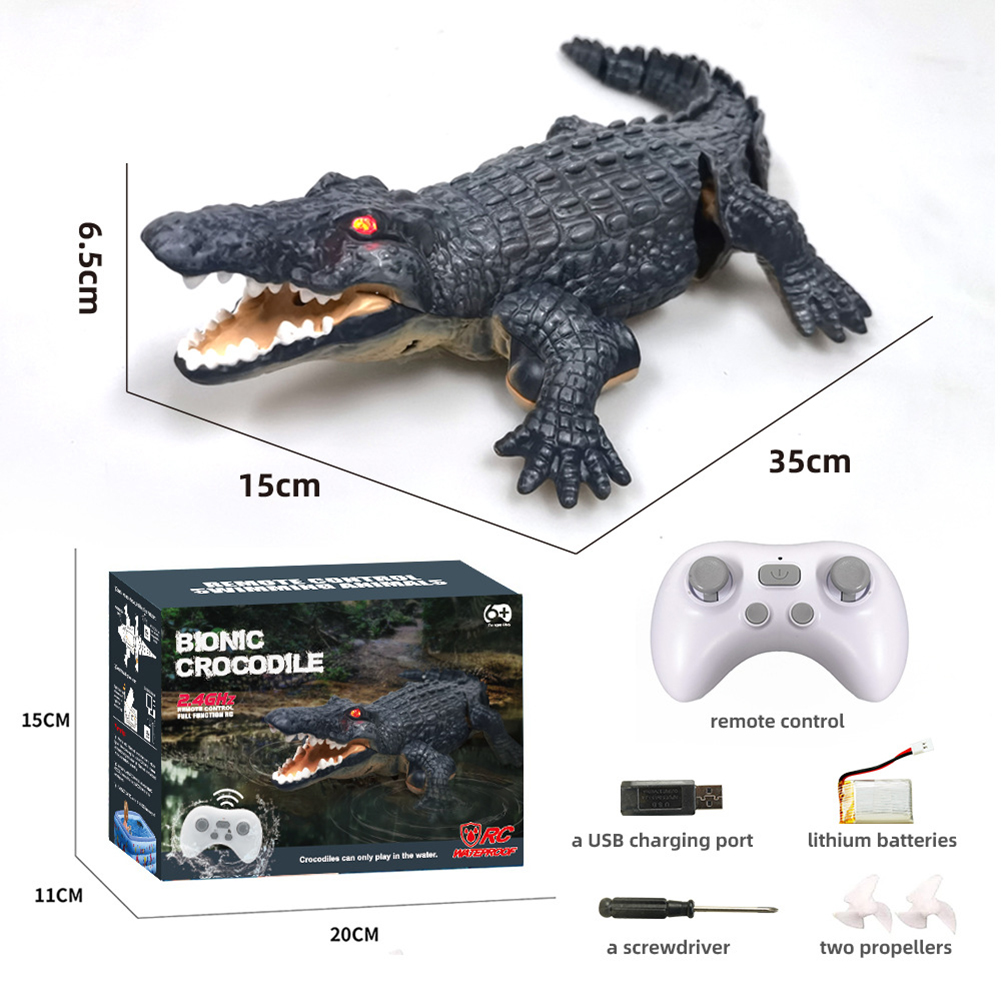 Wholesale 2.4ghz Remote Control Crocodile Underwater Simulation Fish ...