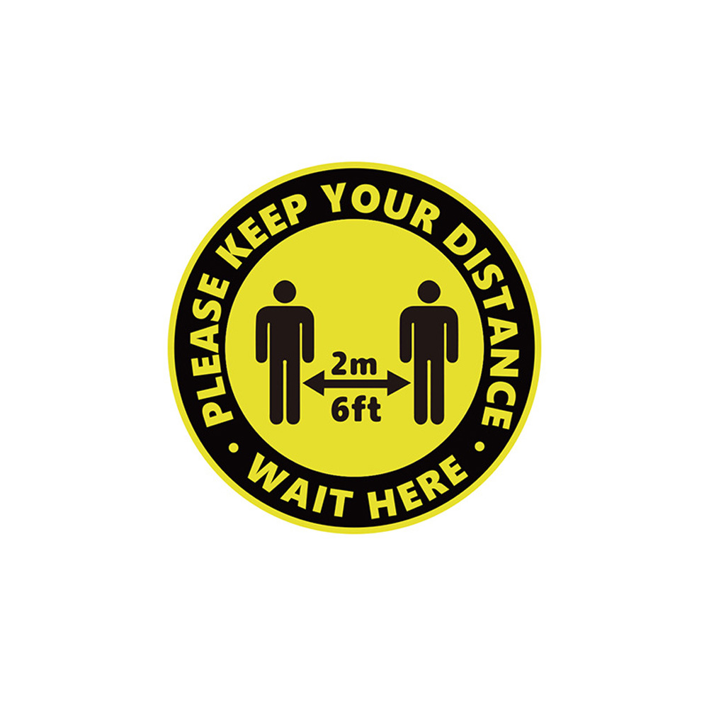 Wholesale Keep Your Distance Floor Sticker for Queue Distance Crowd ...