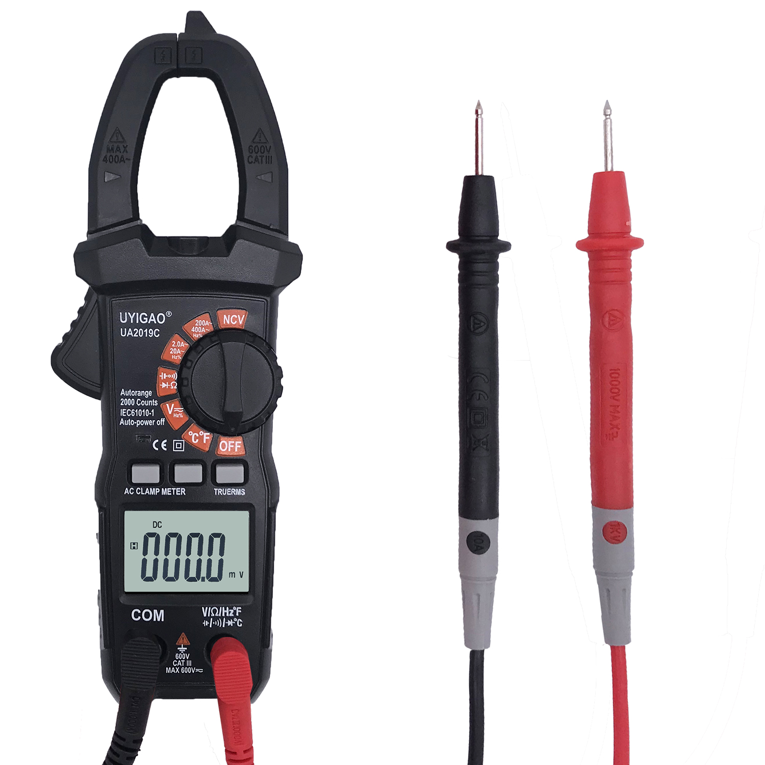 Wholesale Portable Ua2019c Digital Clamp Type Multimeter High Precision ...