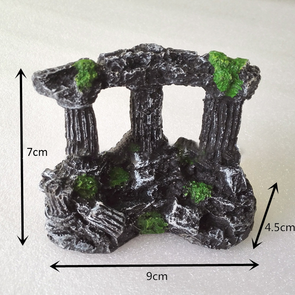 Wholesale Simulate Resin Roman Column Fishhole Ornament for Aquarium ...