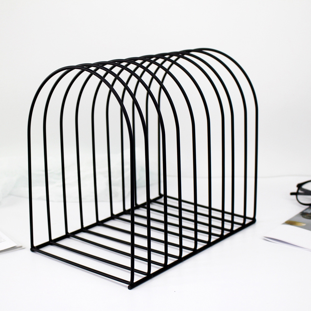 Wholesale Metal Bookshelf Stand Book Standing Document File Desktop ...