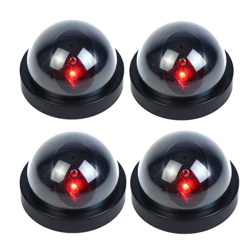 Wholesale 1 Pc/4 Pcs RED LED Lights Flashing Fake Dummy Dome Security ...
