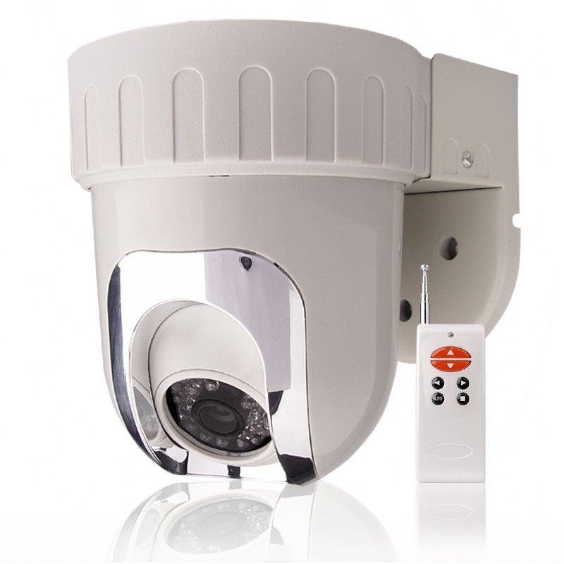 Wholesale Rotating 1/3 Inch CCD Dome Camera With Remote Control From China