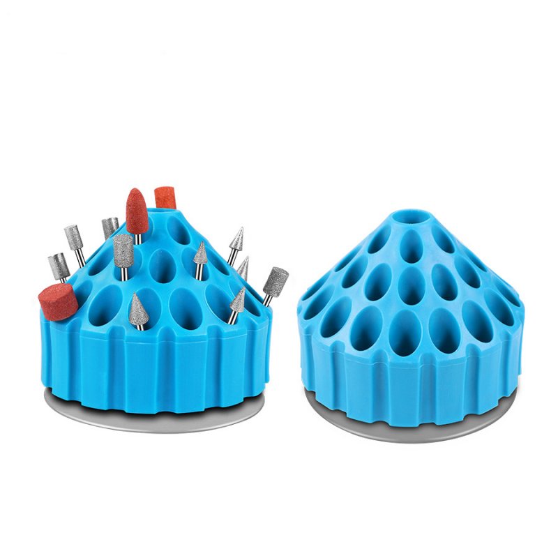 Wholesale Dental Bur Holder Block Case 35 Holes 360 Degree Rotating ...