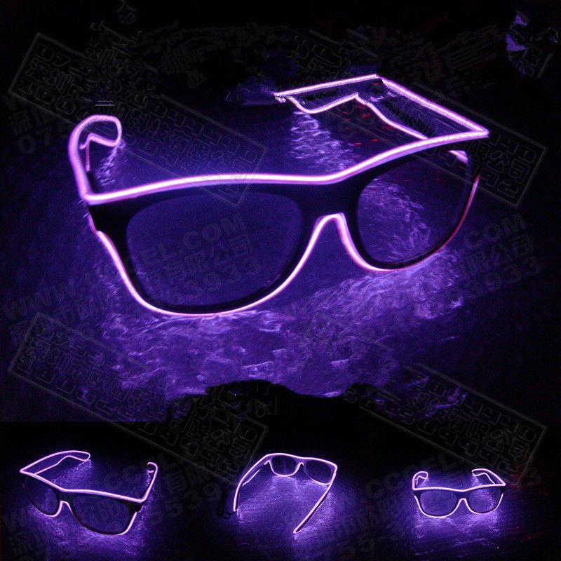 Wholesale LED Flashing EL Luminous Glasses Party Decorative Lighting ...