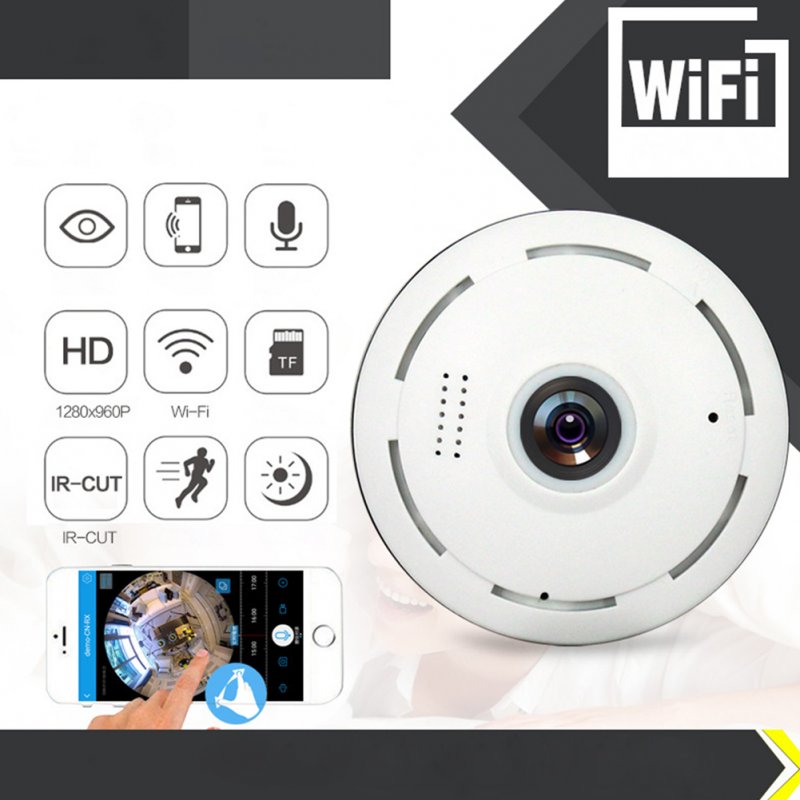 Wholesale Mini 360 Degree Fisheye Panorama Camera Night Vision Wireless ...