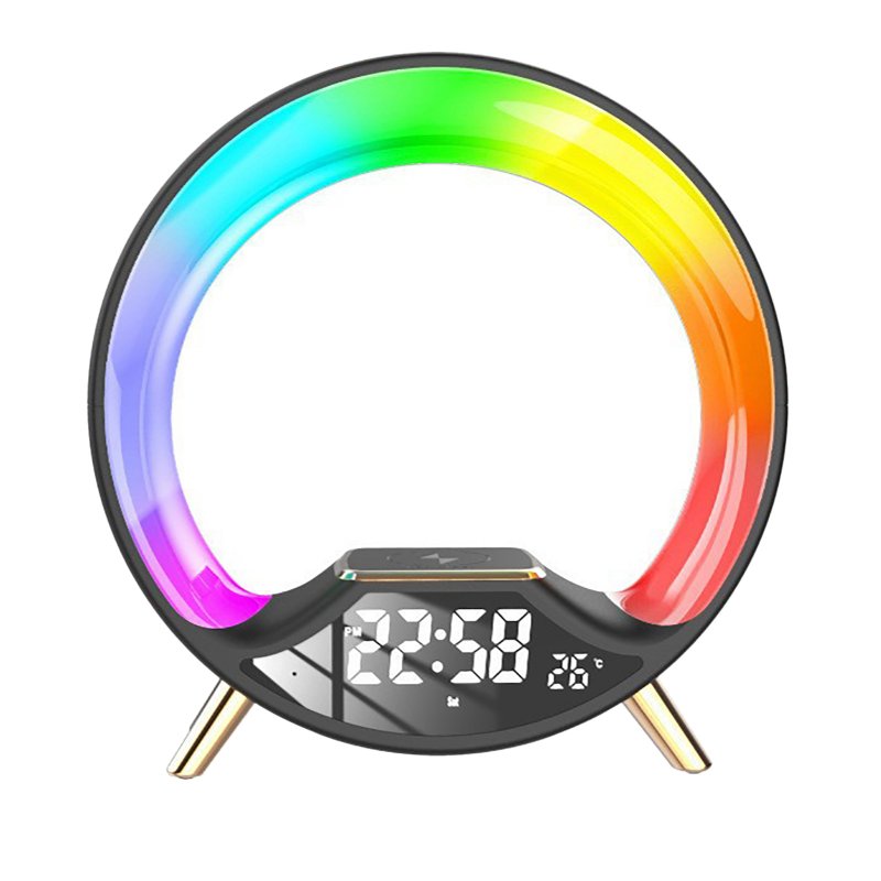 Wholesale Smart Lights Alarm Clock with Wireless Charging, Temperature ...