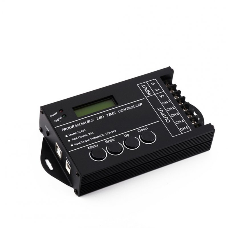 Wholesale TC420 Time Programable LED Controller Dimmer DC12V/24V 5 ...