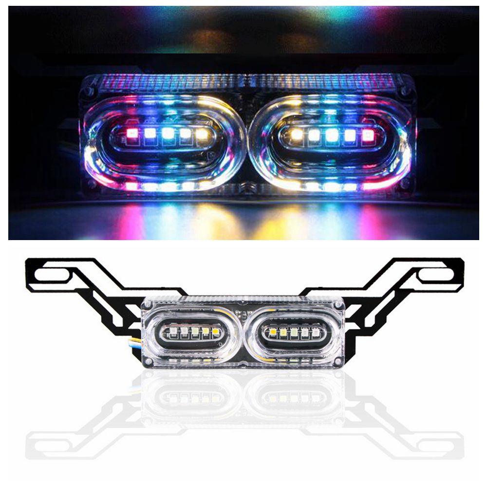 Wholesale Motorcycle DRL Strobe Brake Lamp LED Flash Stop Light RGB ...