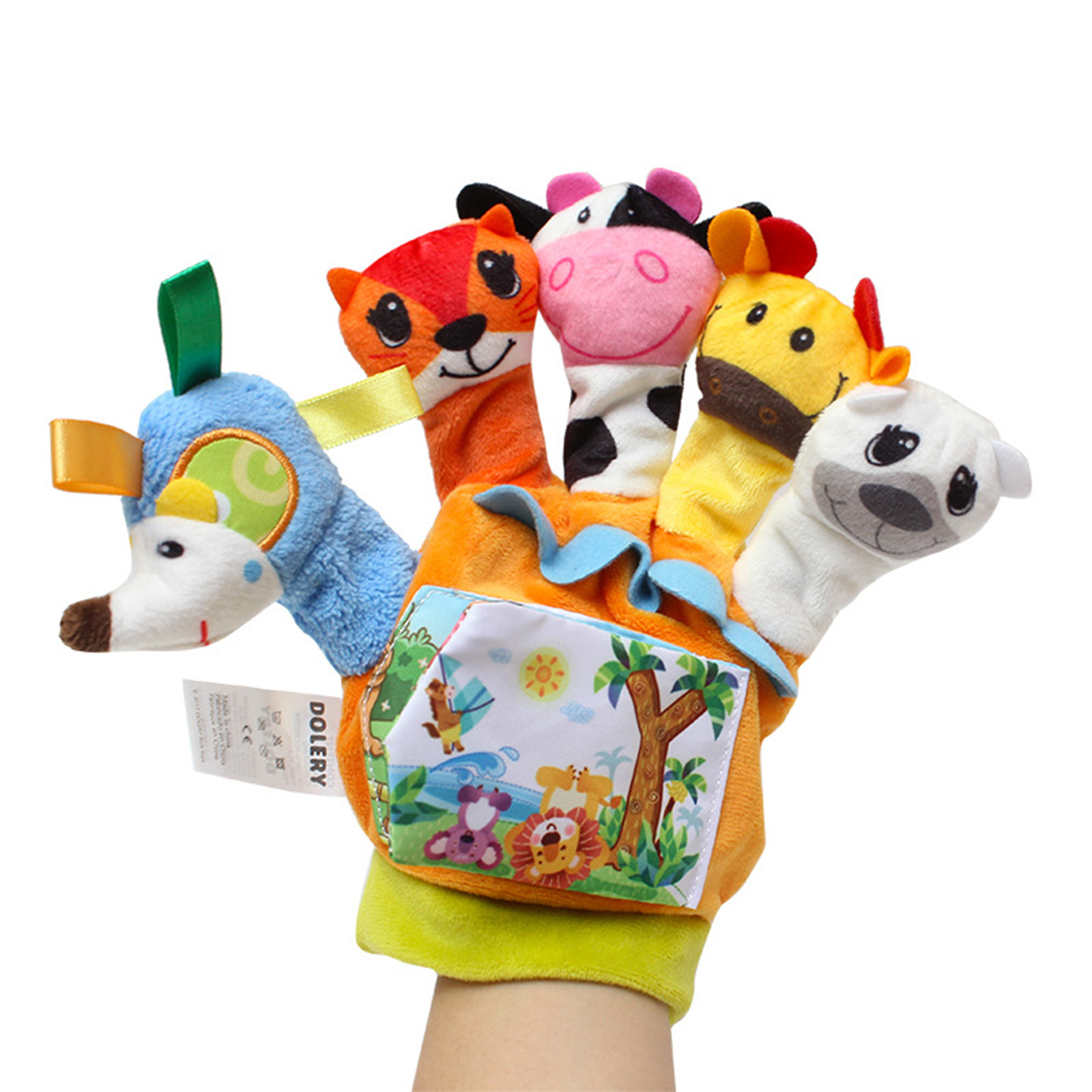 Wholesale Kids Glove Puppet Set Cartoon Animal Finger Doll Hand Puppet ...